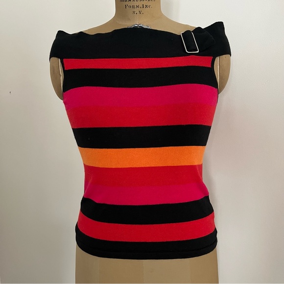 MKM Designs | Tops | Vintage Mkm Designs Striped Sleeveless Top With ...